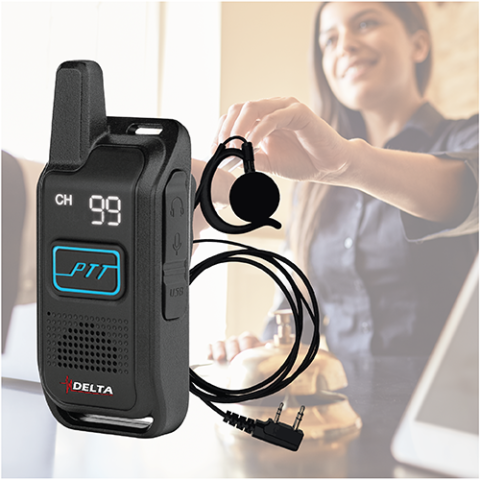 Delta Mini Commercial & UHF Portable Two-way Radio